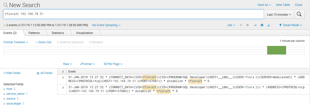 Use of Splunk with Oracle listener log files | Floo Bar